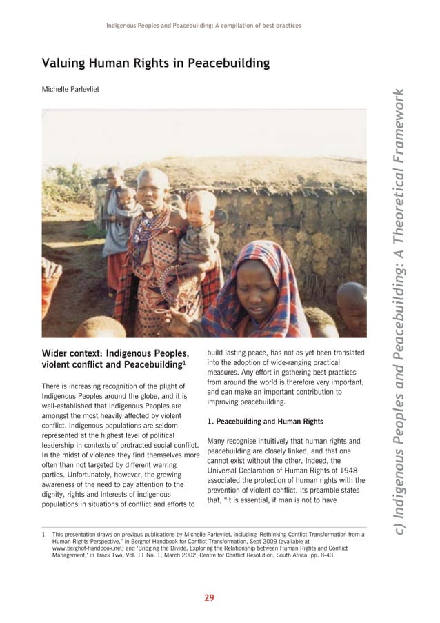 Indigenous peoples and peacebuilding | PDF