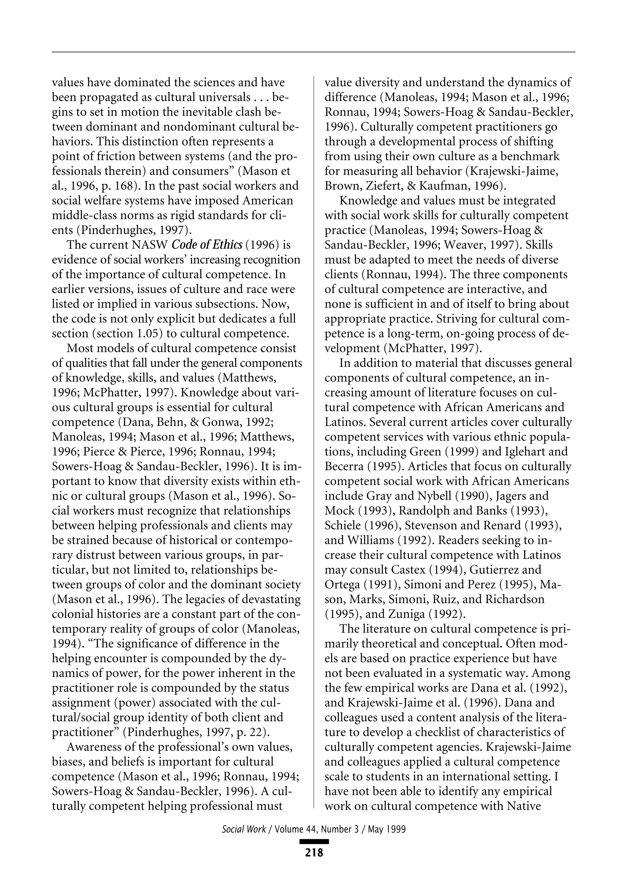 Indigenous peoples and the social work profession defining culturally ...