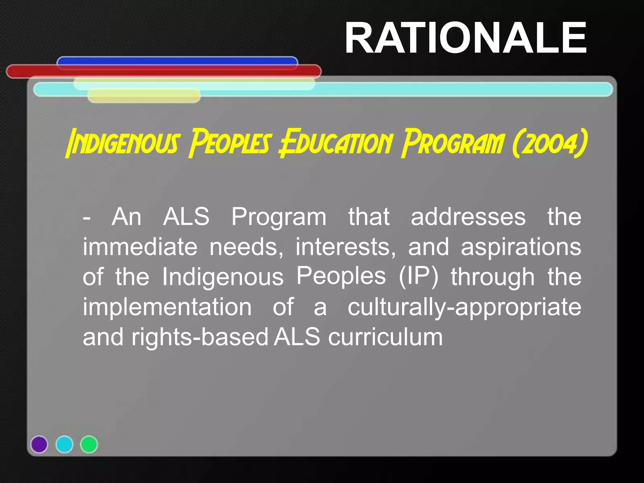 Indigenous peoples education curriculum of the Philippines | PPTX