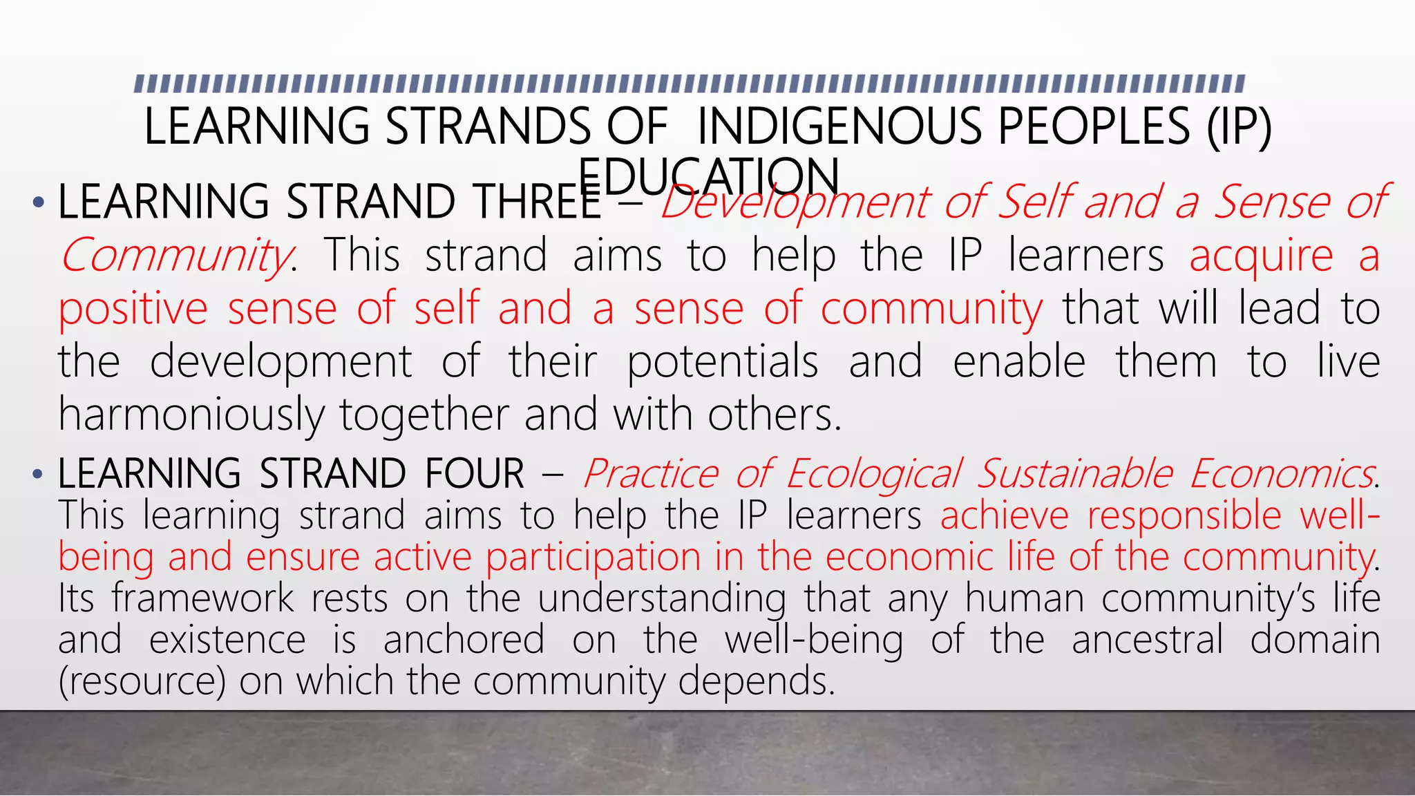 Indigenous Peoples Education Curriculum Framework | PPTX