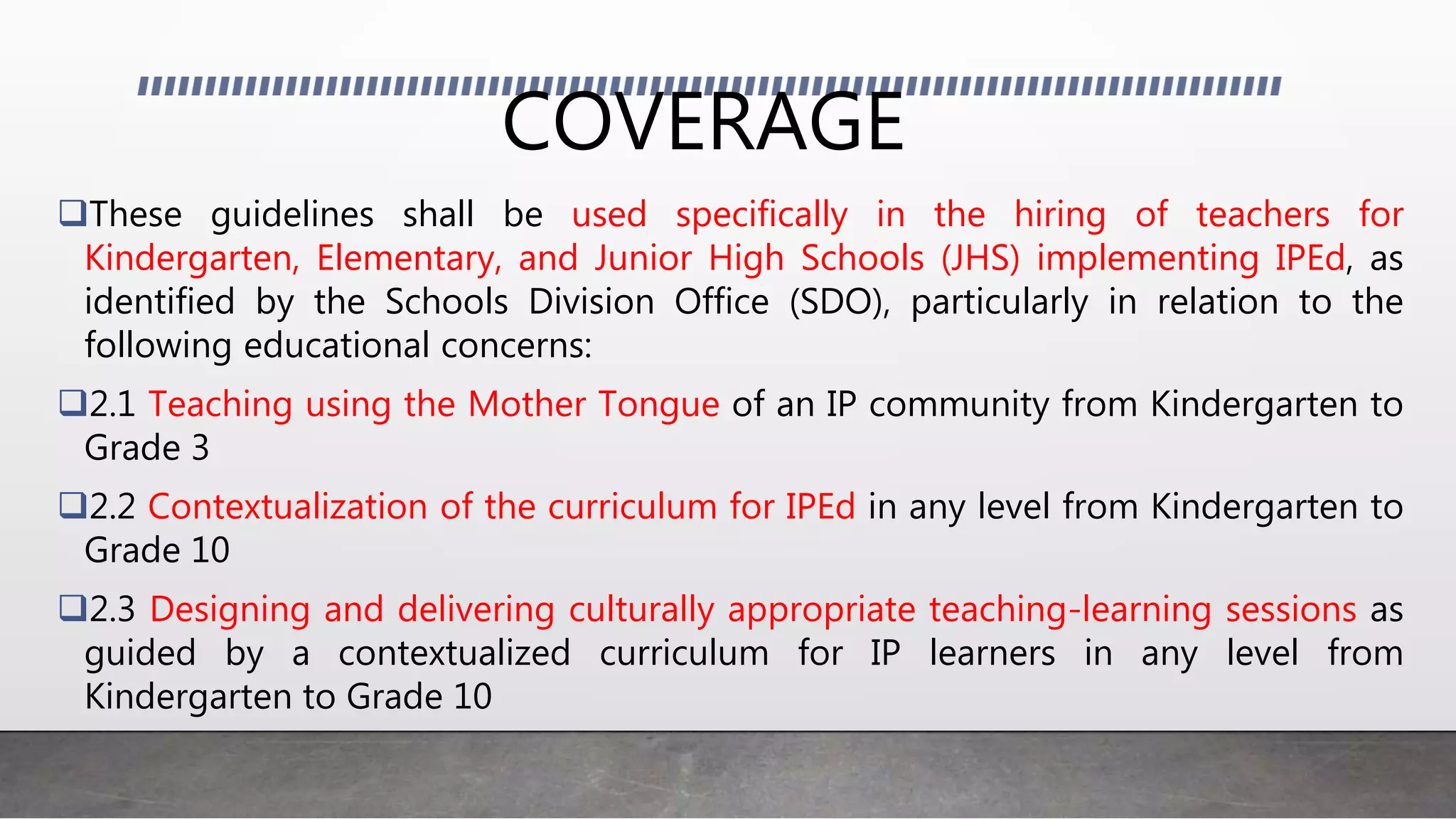 Indigenous Peoples Education Curriculum Framework | PPTX