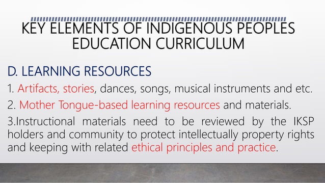 Indigenous Peoples Education Curriculum Framework | PPTX