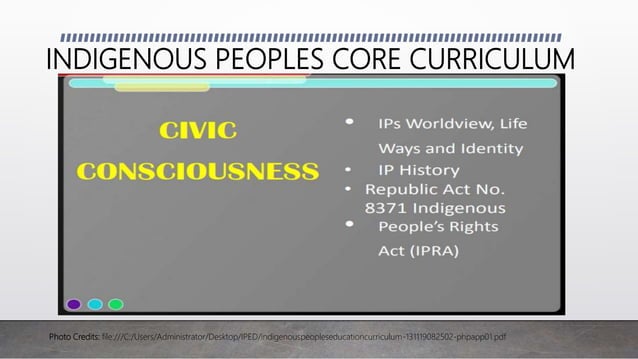 Indigenous Peoples Education Curriculum Framework | PPTX