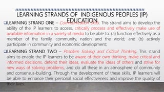 Indigenous Peoples Education Curriculum Framework | PPTX