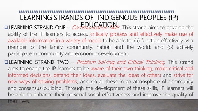 Indigenous Peoples Education Curriculum Framework | PPTX