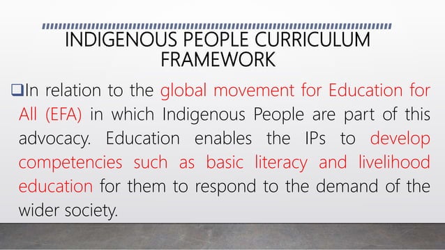 Indigenous Peoples Education Curriculum Framework | PPTX