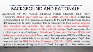 Indigenous Peoples Education Curriculum Framework | PPTX
