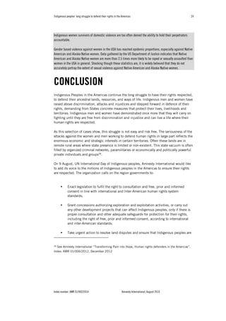 Indigenous peoples long struggle to defend their rights in the americas ...