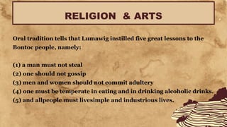 Indigenous peoples of luzon; bontoc, itneg, kalinga | PPTX