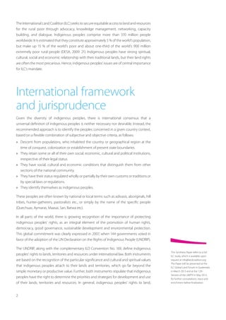 Synthesis Paper Indigenous peoples’ rights to lands, territories and ...