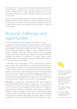 Synthesis Paper Indigenous peoples’ rights to lands, territories and ...