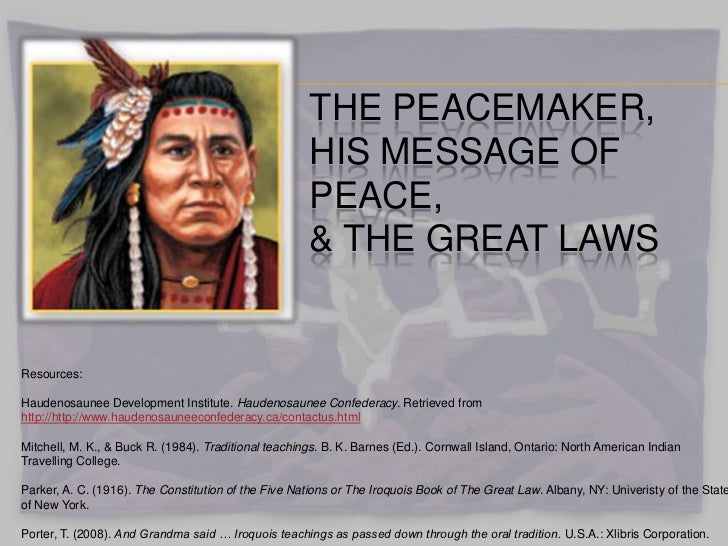 Indigenous presentation the great laws