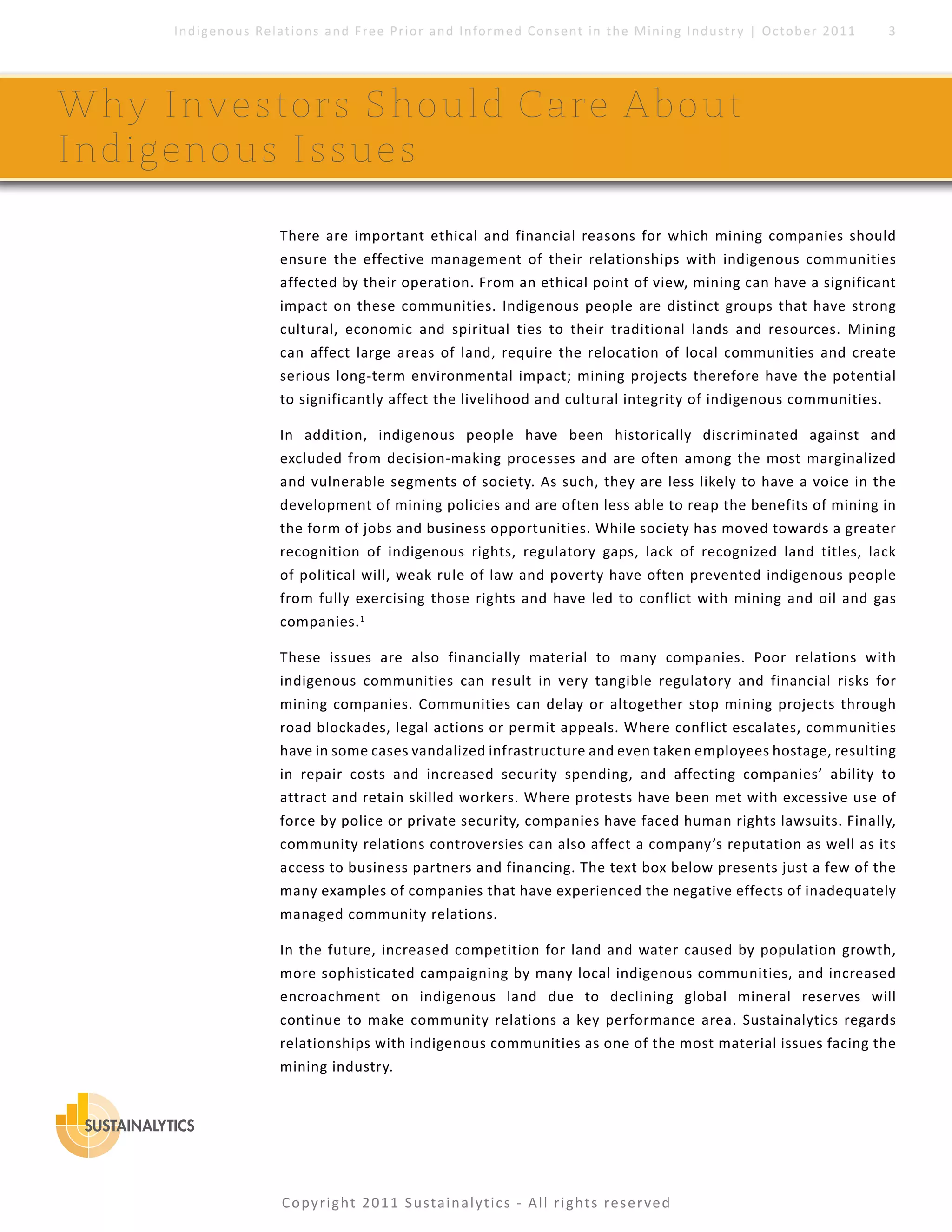 Indigenous relations and free prior and informed consent in the mining ...