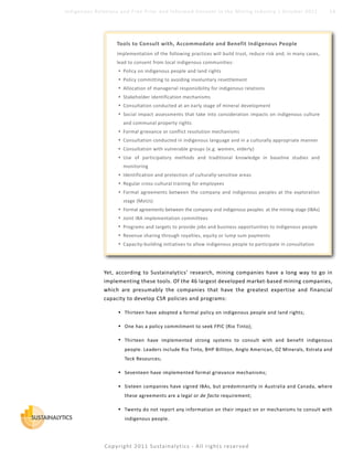Indigenous relations and free prior and informed consent in the mining ...