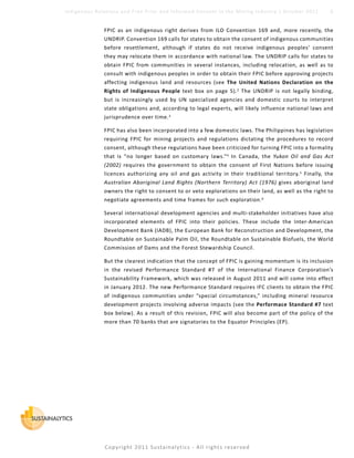 Indigenous relations and free prior and informed consent in the mining ...