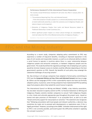 Indigenous relations and free prior and informed consent in the mining ...