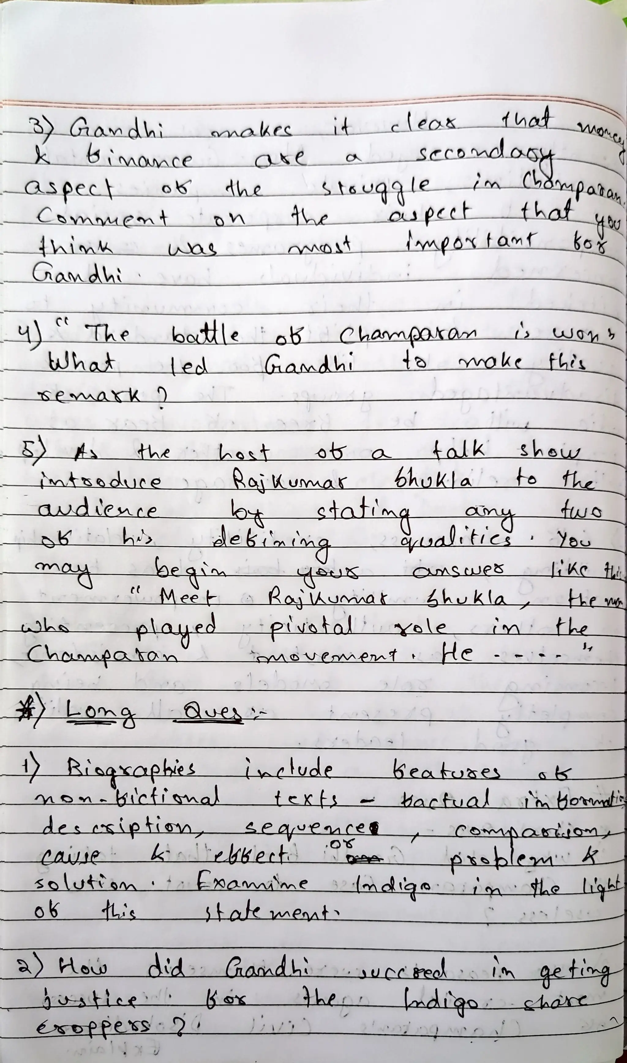 Indigo.pdf english class 12 question answer | PDF