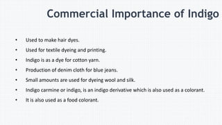 Microbial Synthesis of Indigo | PPTX