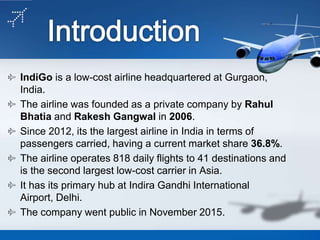 Management of IndiGo Airlines | PPTX