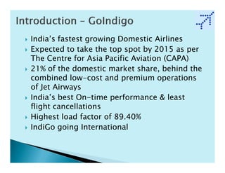 Indigo airlines case study | PDF