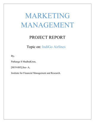 Indigo airlines report | DOC