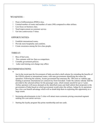 Indigo airlines report | DOC