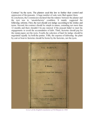 Indigo Revolt in Bengal | DOCX