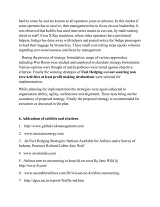 Indigo strategy execution plan short | PDF | Air Travel | Travel Type