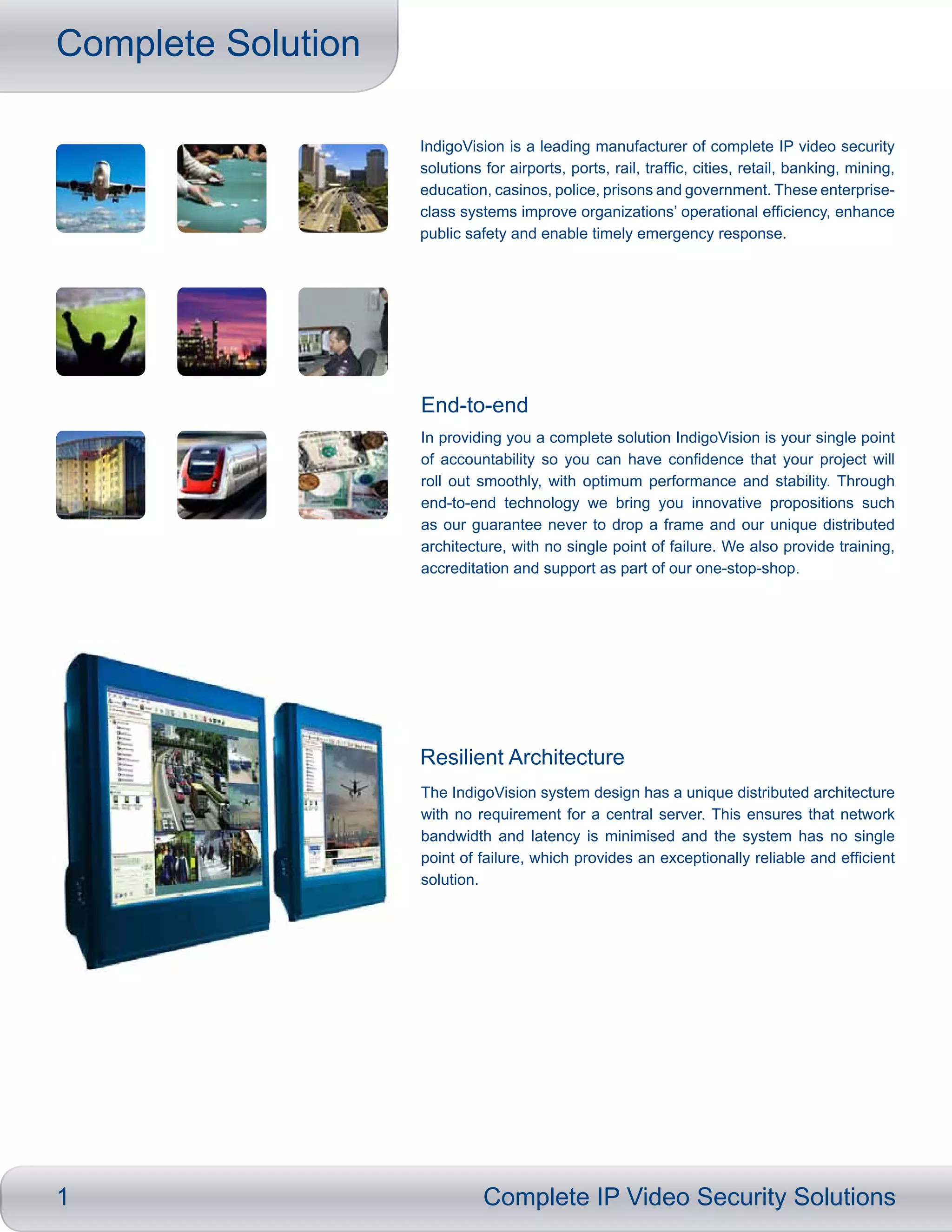 Indigo Vision - Complete Solution Portfolio | PDF