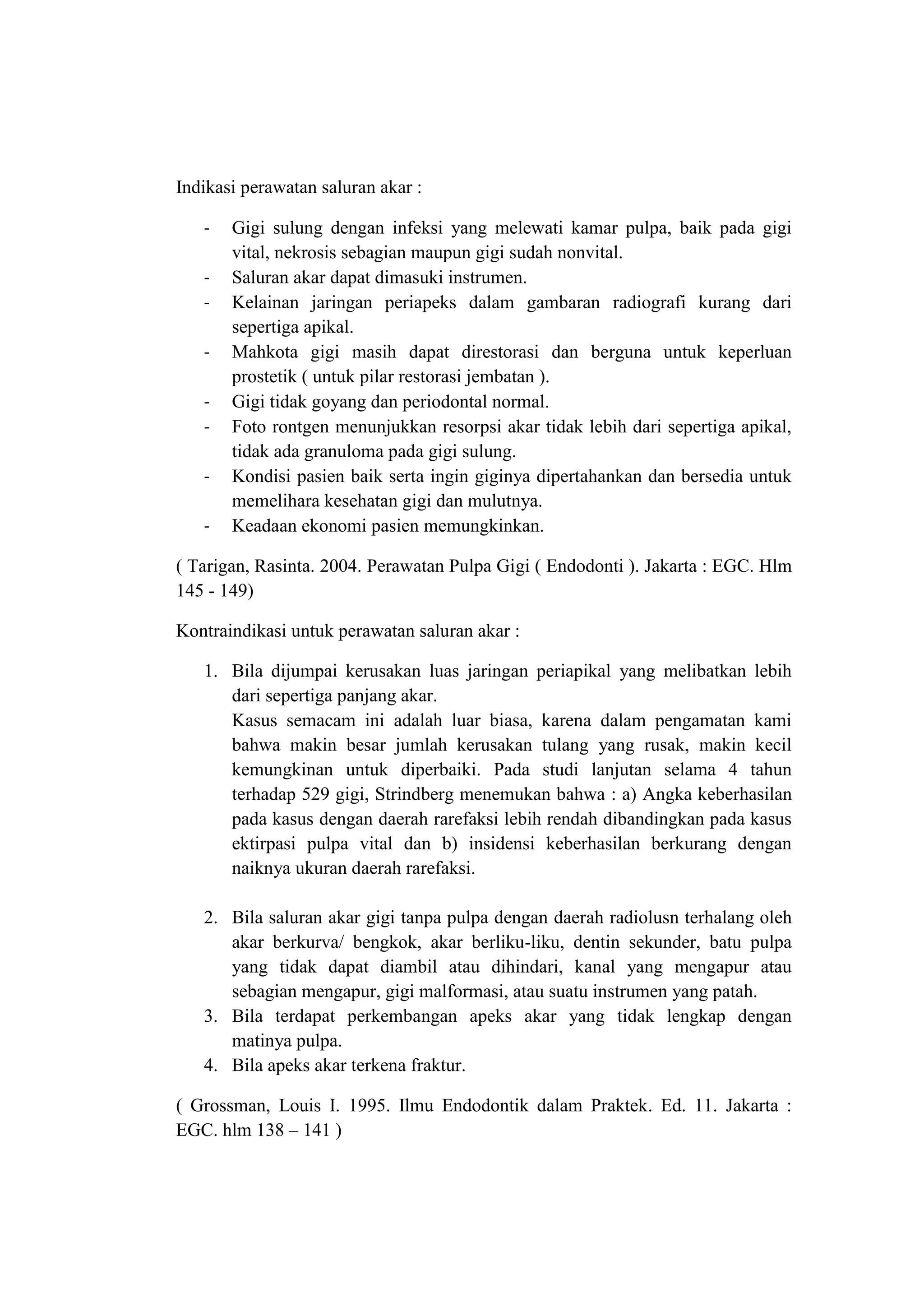 Indikasi dan kontraindikasi psa | DOCX