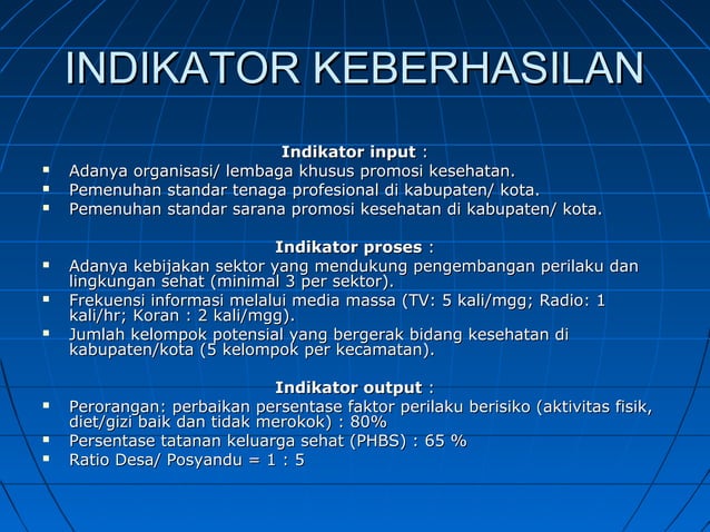 Indikator promkes | PPT