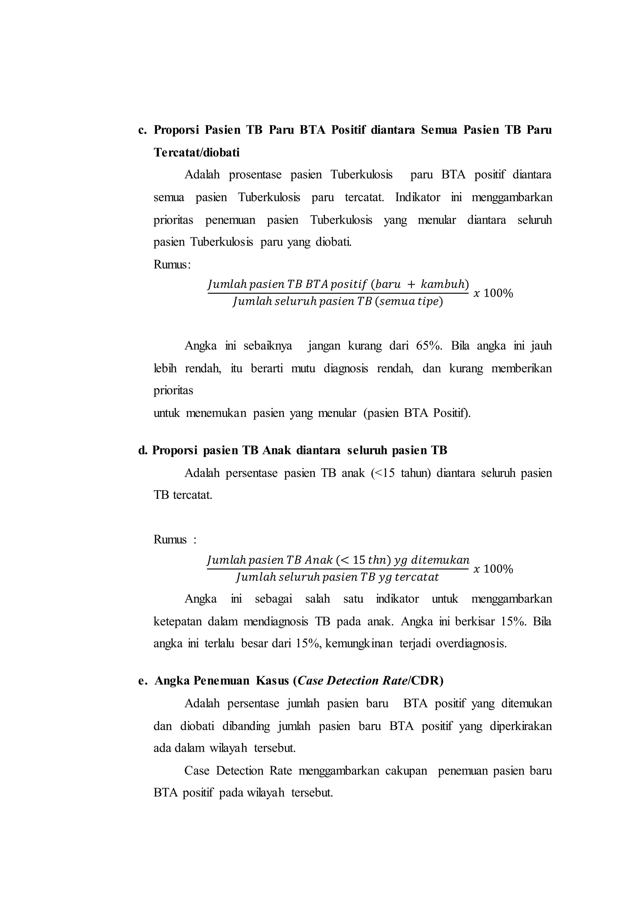 Indikator nasional penanggulangan tb | DOCX