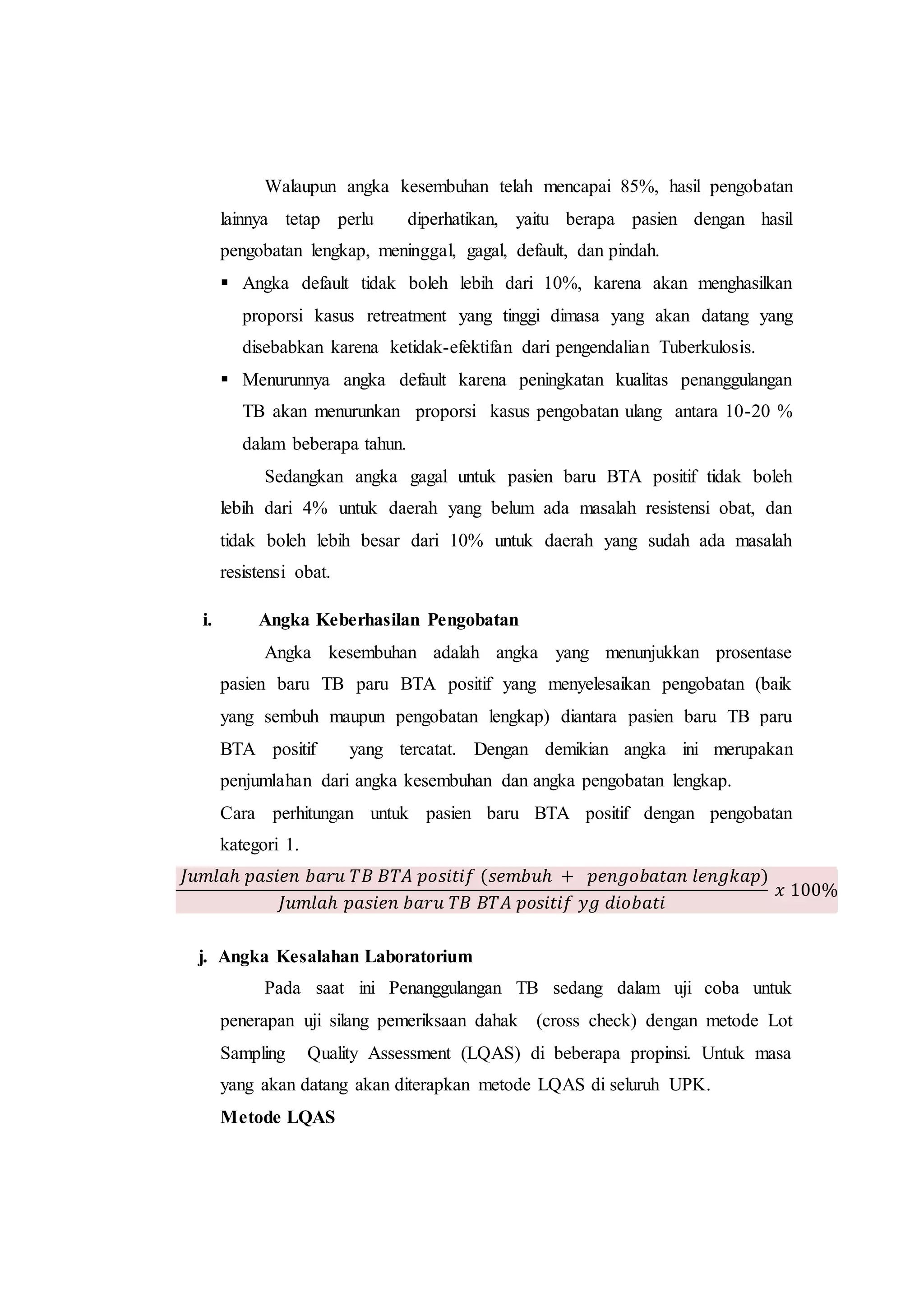 Indikator nasional penanggulangan tb | DOCX