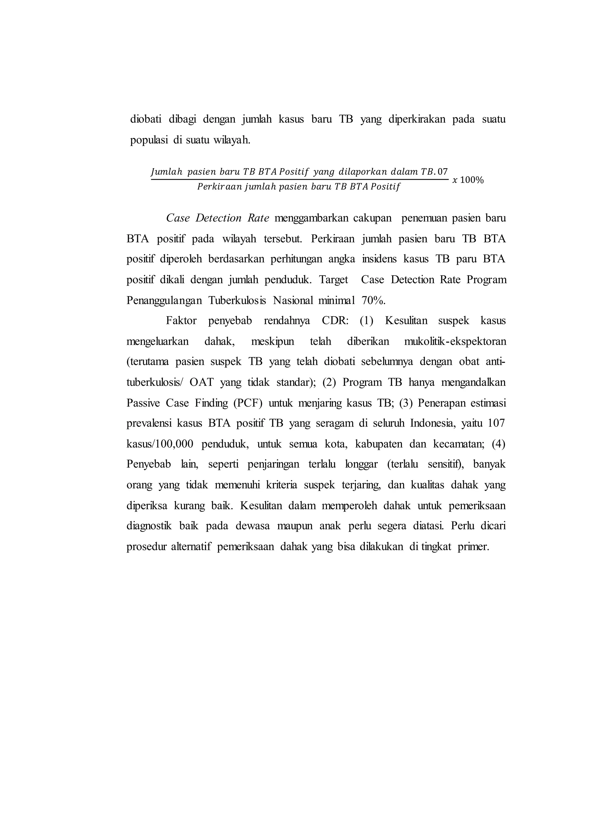 Indikator nasional penanggulangan tb | DOCX