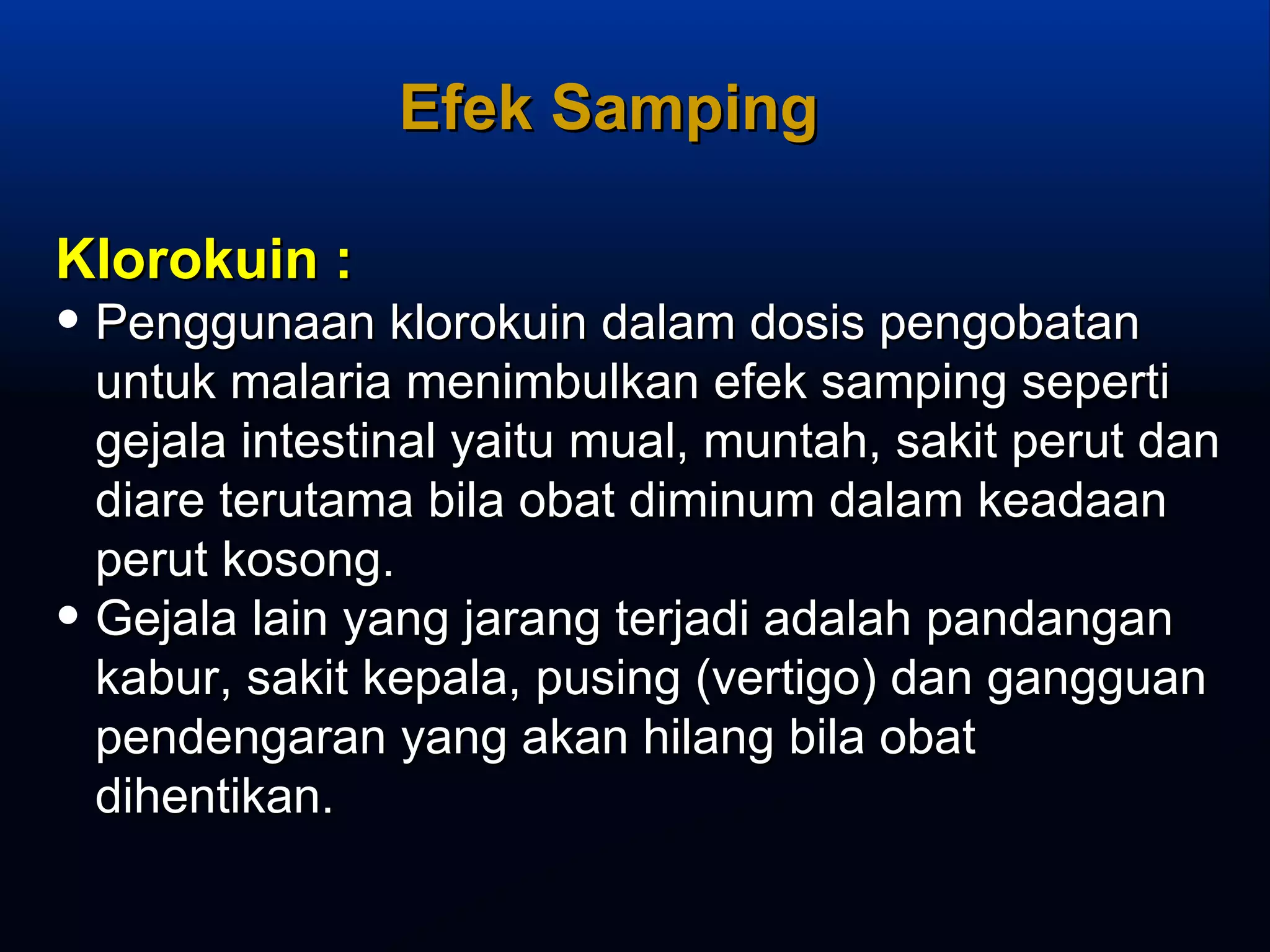 Indikator program malaria | PPT