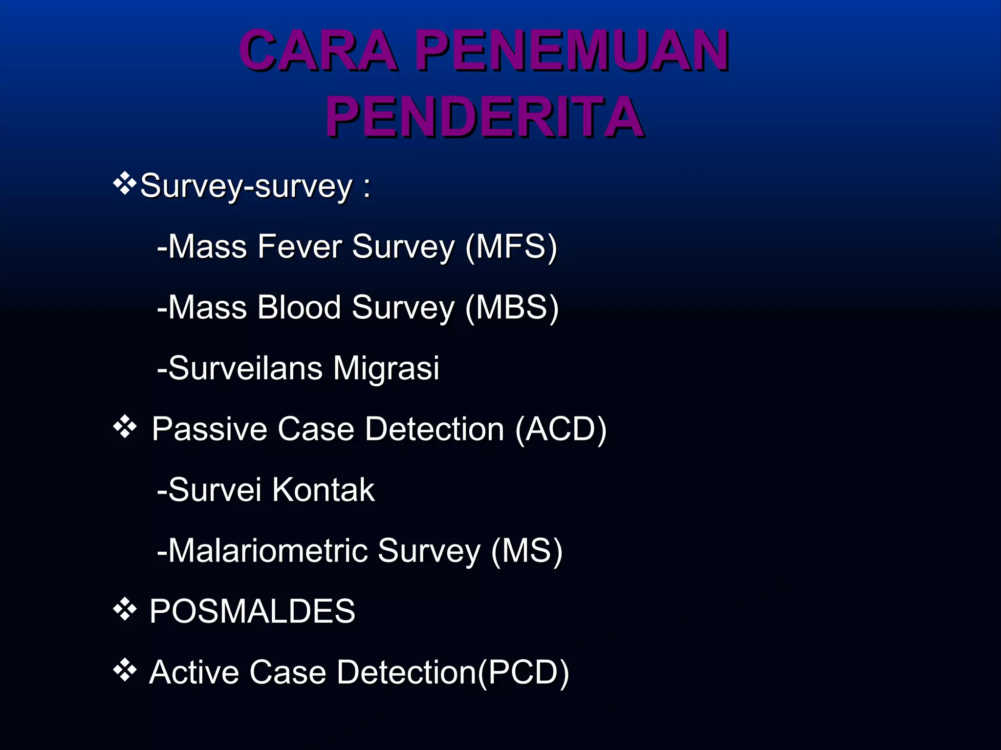 Indikator program malaria | PPT
