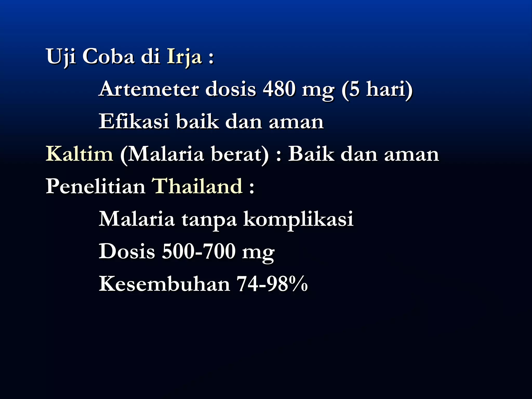 Indikator program malaria | PPT