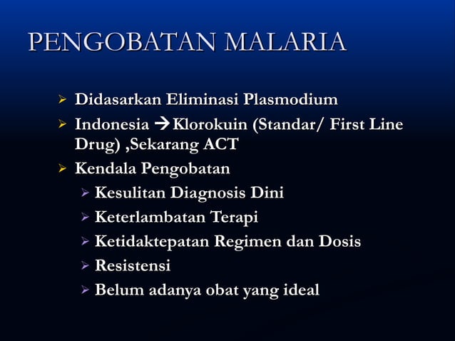 Indikator program malaria | PPT
