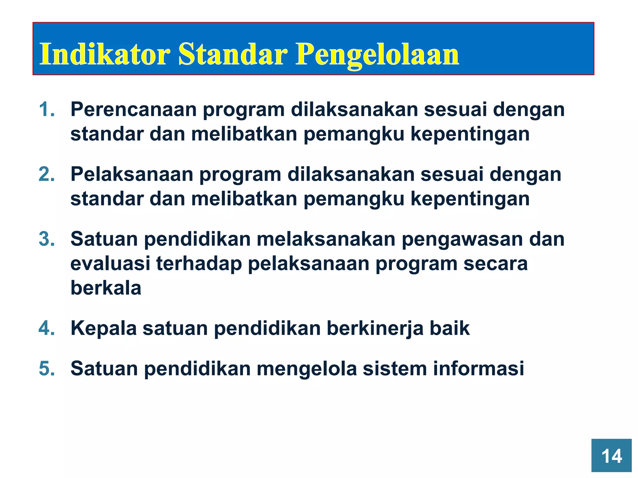 Indikator Standar Nasional Pendidikan | PPTX