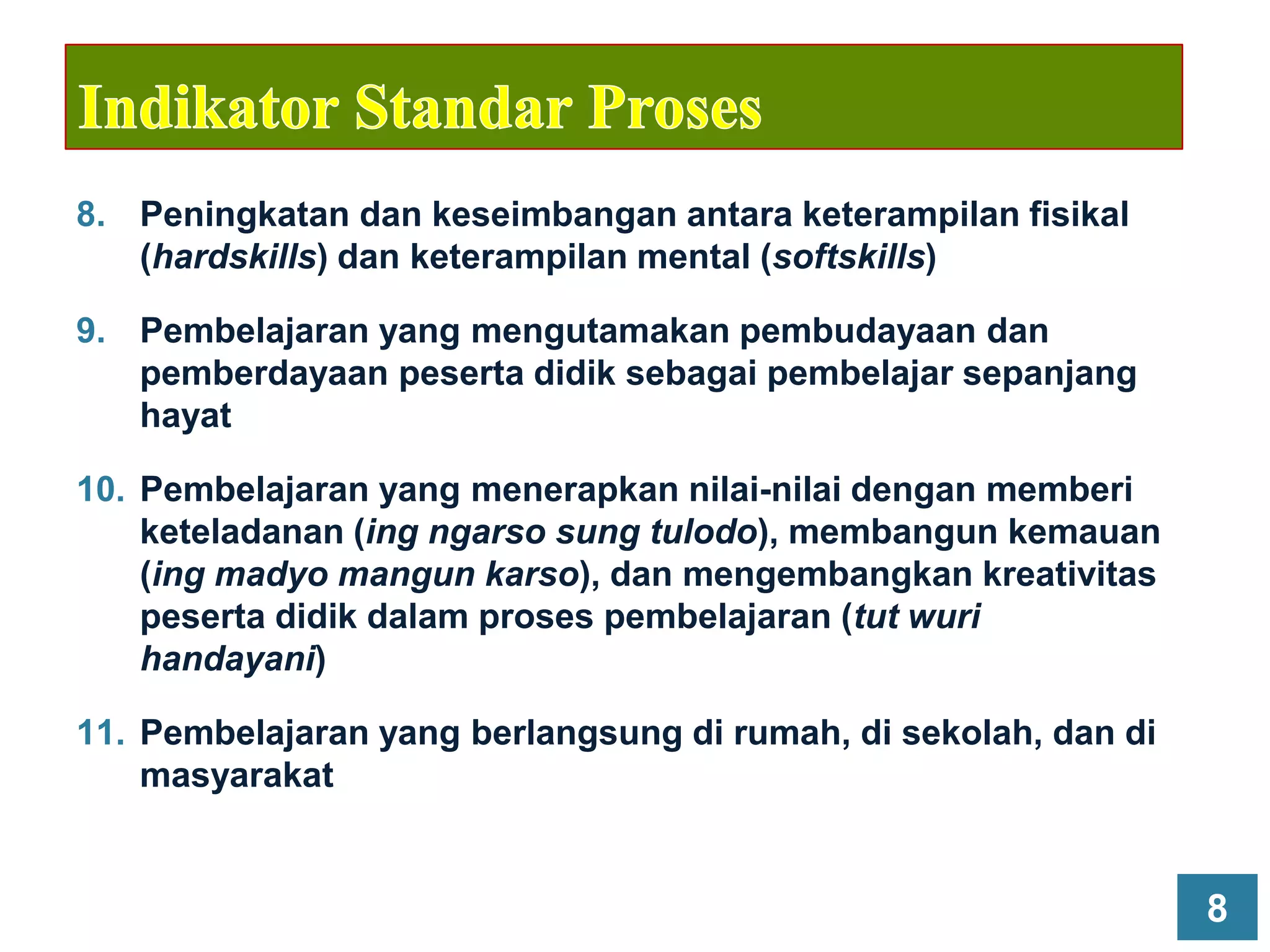 Indikator Standar Nasional Pendidikan | PPTX
