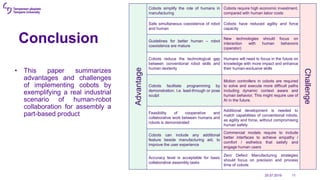 Implementing a human-robot collaborative assembly workstation | PPT