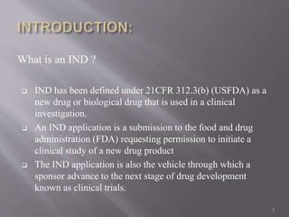 IND(Investigational New Drug Application).pptx