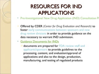 Ind (investigational new drug application) and nda | PPT