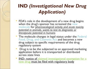 Ind (investigational new drug application) and nda | PPT