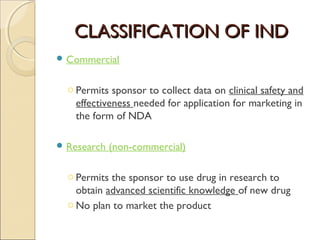 Ind (investigational new drug application) and nda | PPT
