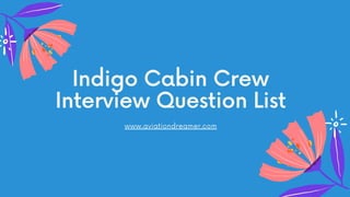 Indigo Airline Interview Question List for Fresher [Updated] | PDF