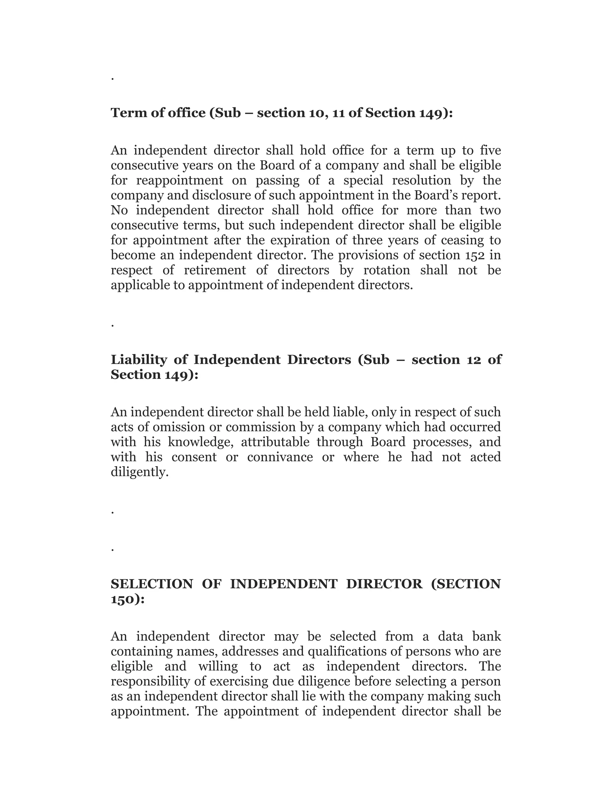INDIPENDENT DIRECTOR | PDF