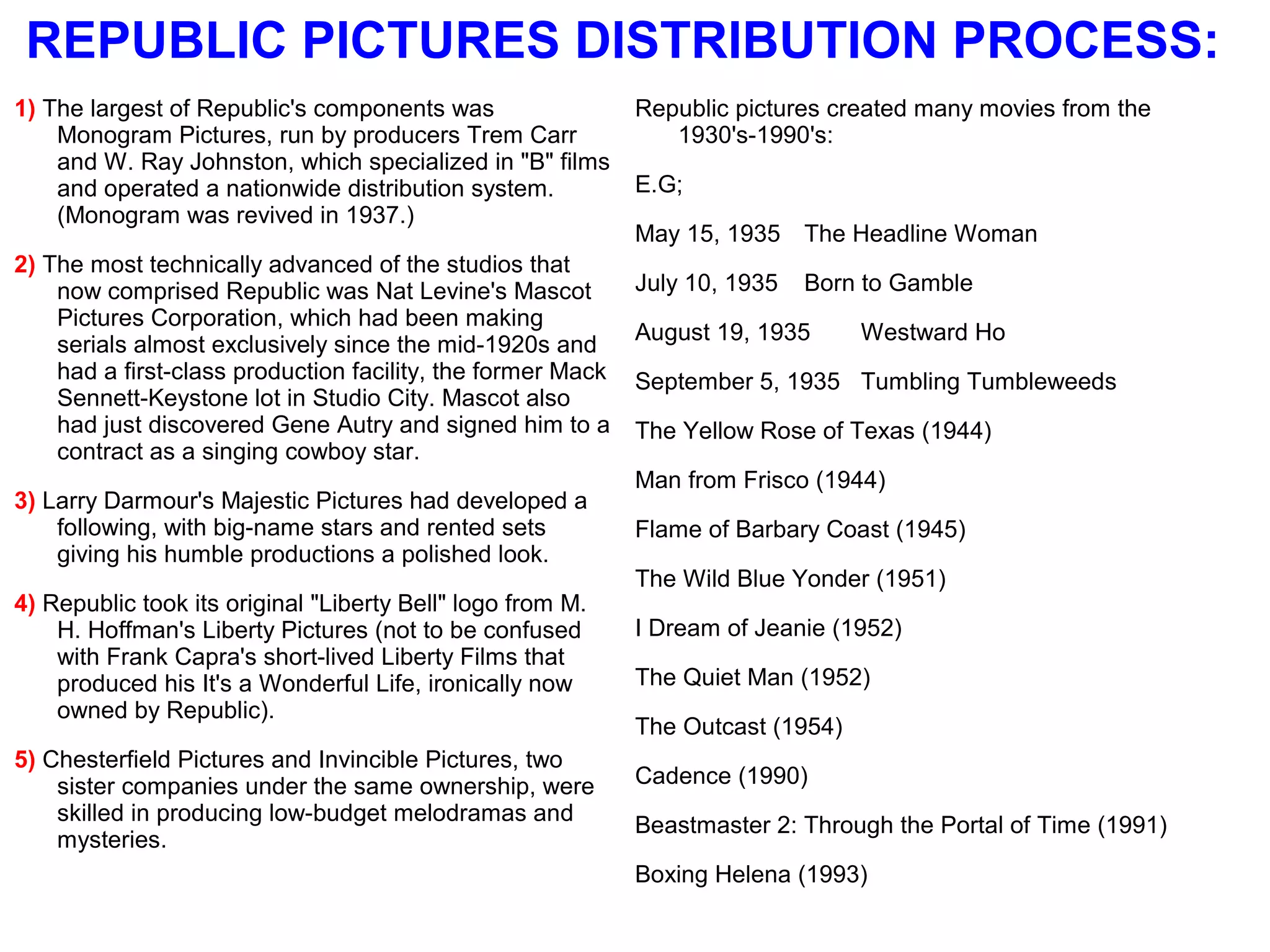 Indipendent film distribution | PPT