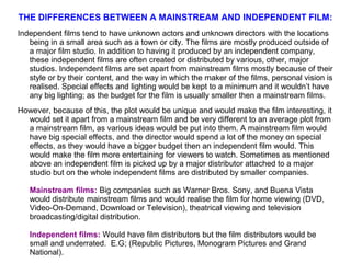 Indipendent film distribution | PPT