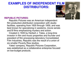Indipendent film distribution | PPT
